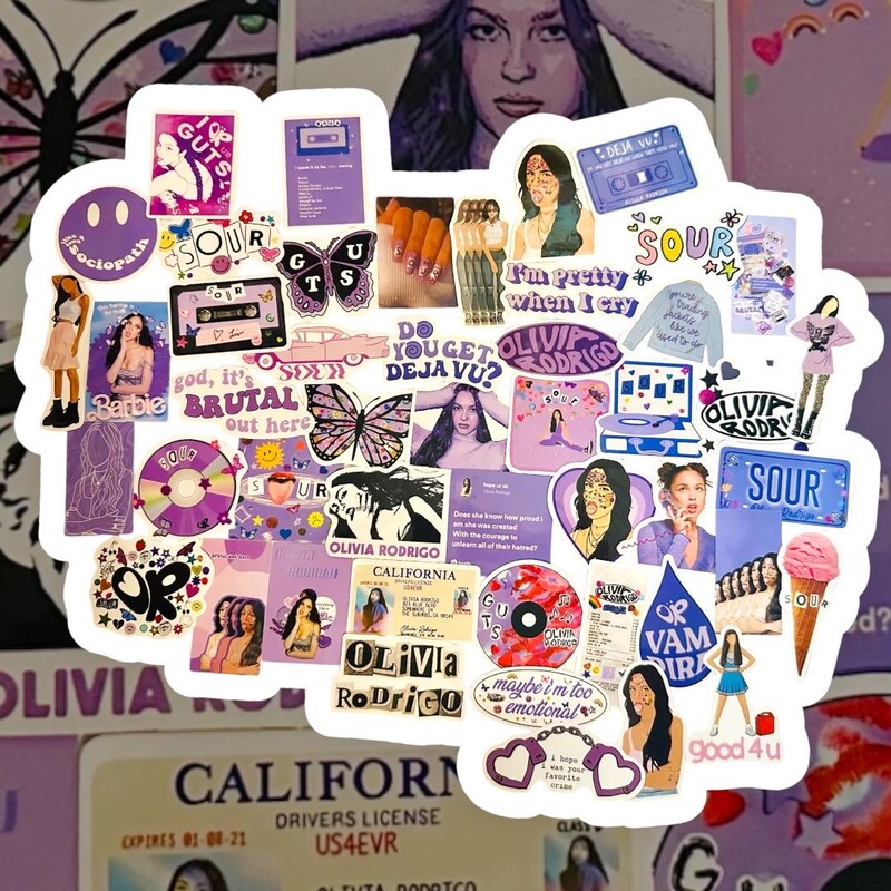 Olivia Rodrigo Stickers - Etsy