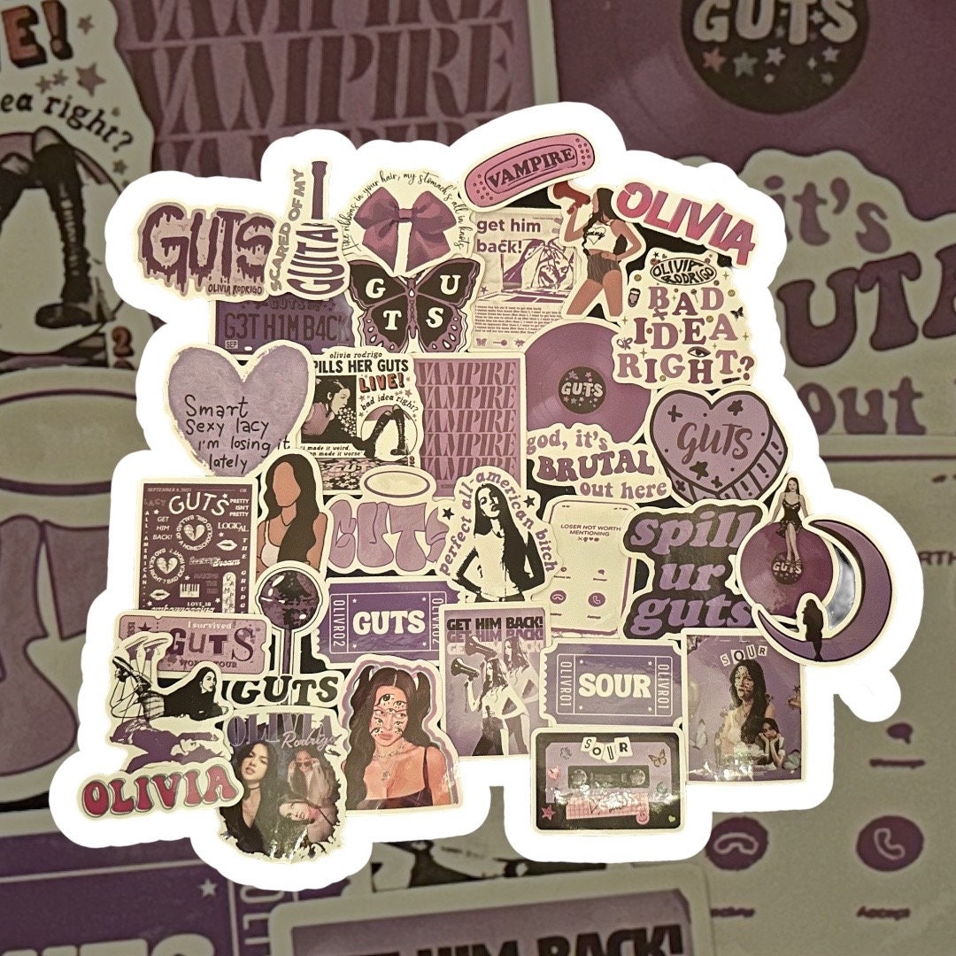 OLIVIA RODRIGO Glossy Sticker Bundle - Etsy