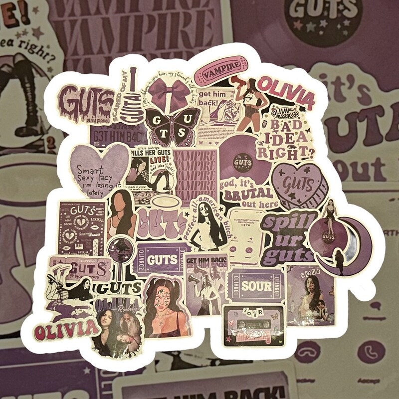 Olivia Rodrigo Stickers - Etsy