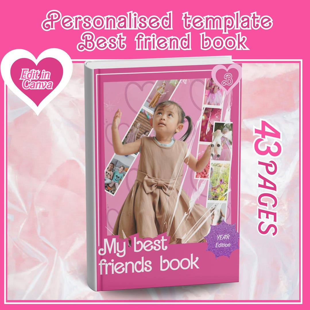 Best Friend Barbie-themed Activity Book for Kids Fun Friendship Journal ...