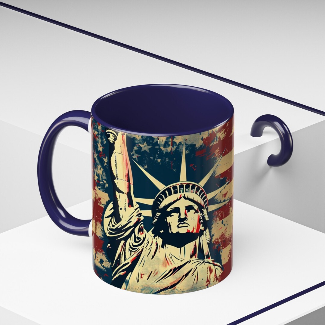 Statue of Liberty Mug, Patriotic Drinkware, USA Mugs, American Pride ...