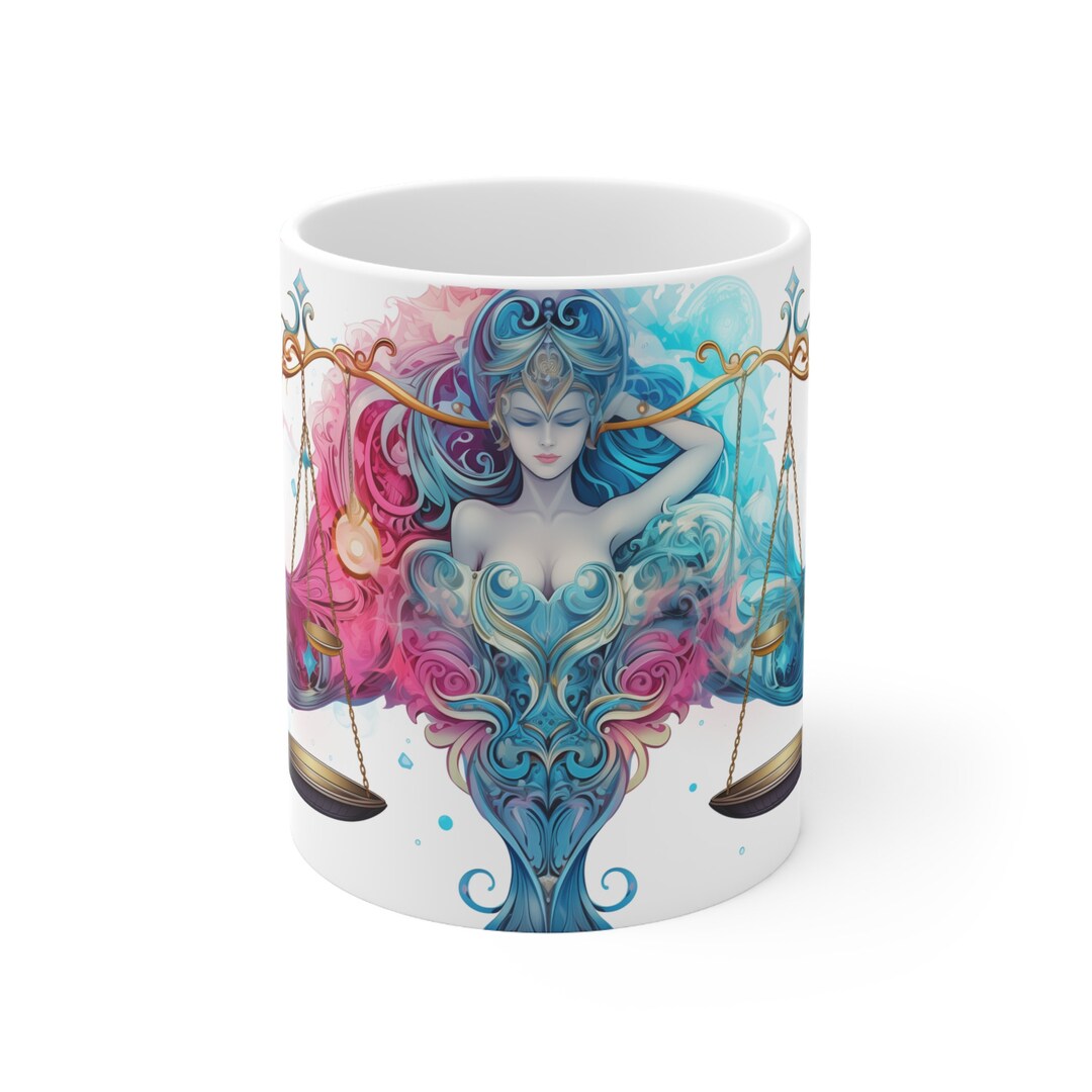 Libra Zodiac Mug, Astrology Gift for Her - Etsy