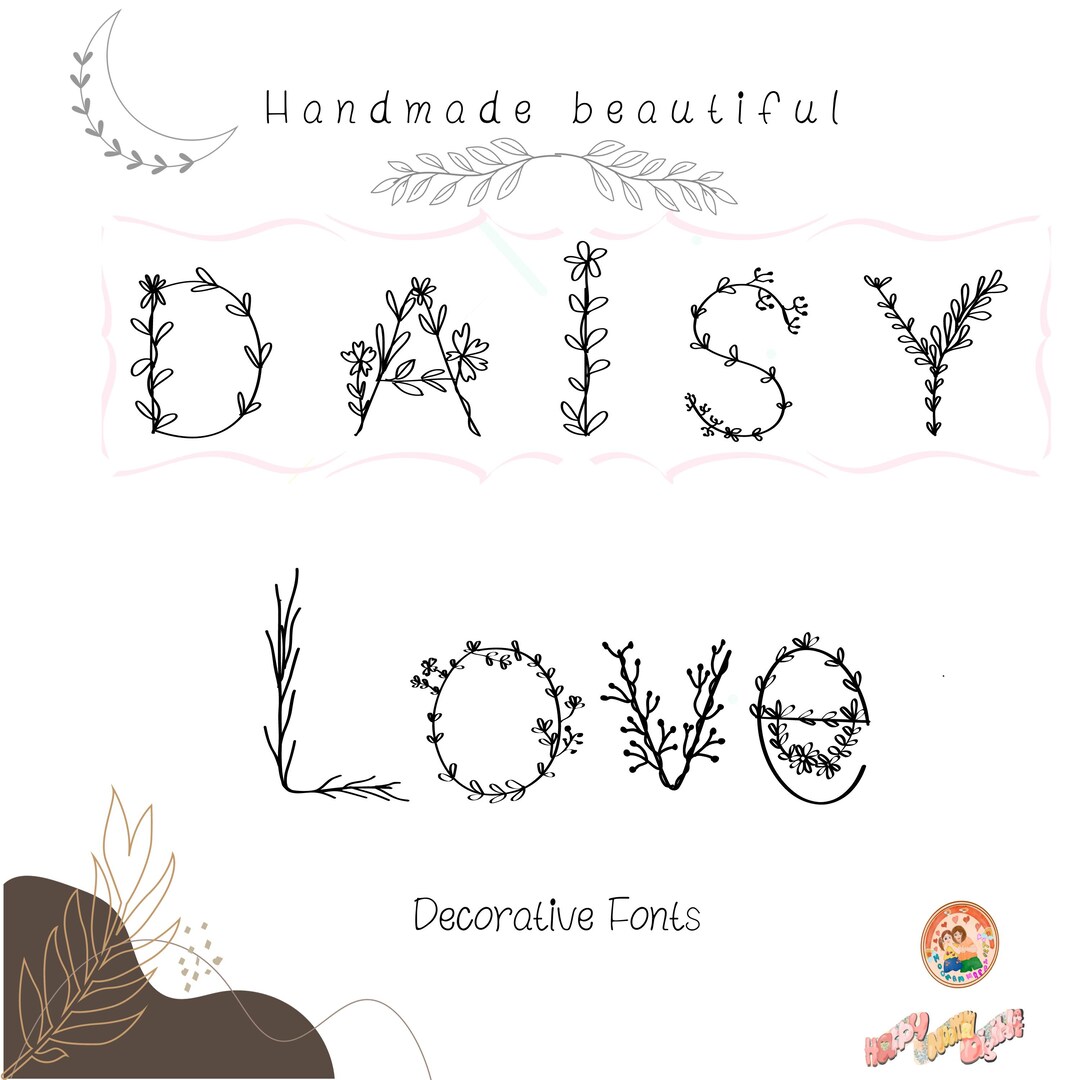 Daisy Fonts,daisy Love Font,dream Fonts, Flower Fonts,decorative Font ...