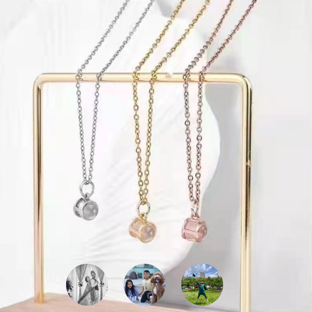 Engrave Art Creations Necklace Custom Picture Projection Pendant Photo ...