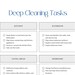 Printable Deep Cleaning Checklist - Etsy