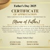 Father Certificate of Appreciation Printable | Best Dad Ever ...