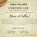 Father Certificate of Appreciation Printable | Best Dad Ever ...