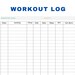 Printable Workout Log (instant Download) - Etsy