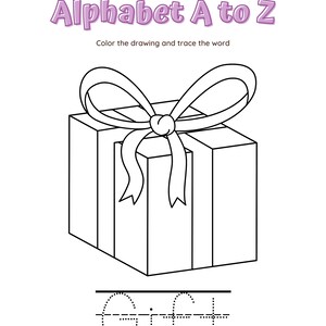 Printable and Downloadable Alphabet A to Z Coloring Worksheet Set - Etsy