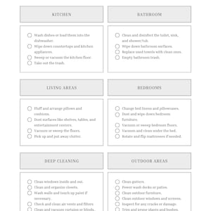 Printable Deep Cleaning Checklist - Etsy UK