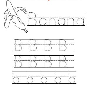 Printable Learning Activity Book - Alphabet A to Z Tracing - Etsy