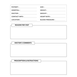 Printable Doctors Medical Planner - Etsy