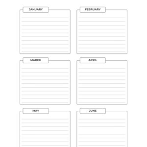 Printable Appointments Calendar From January - December - Etsy