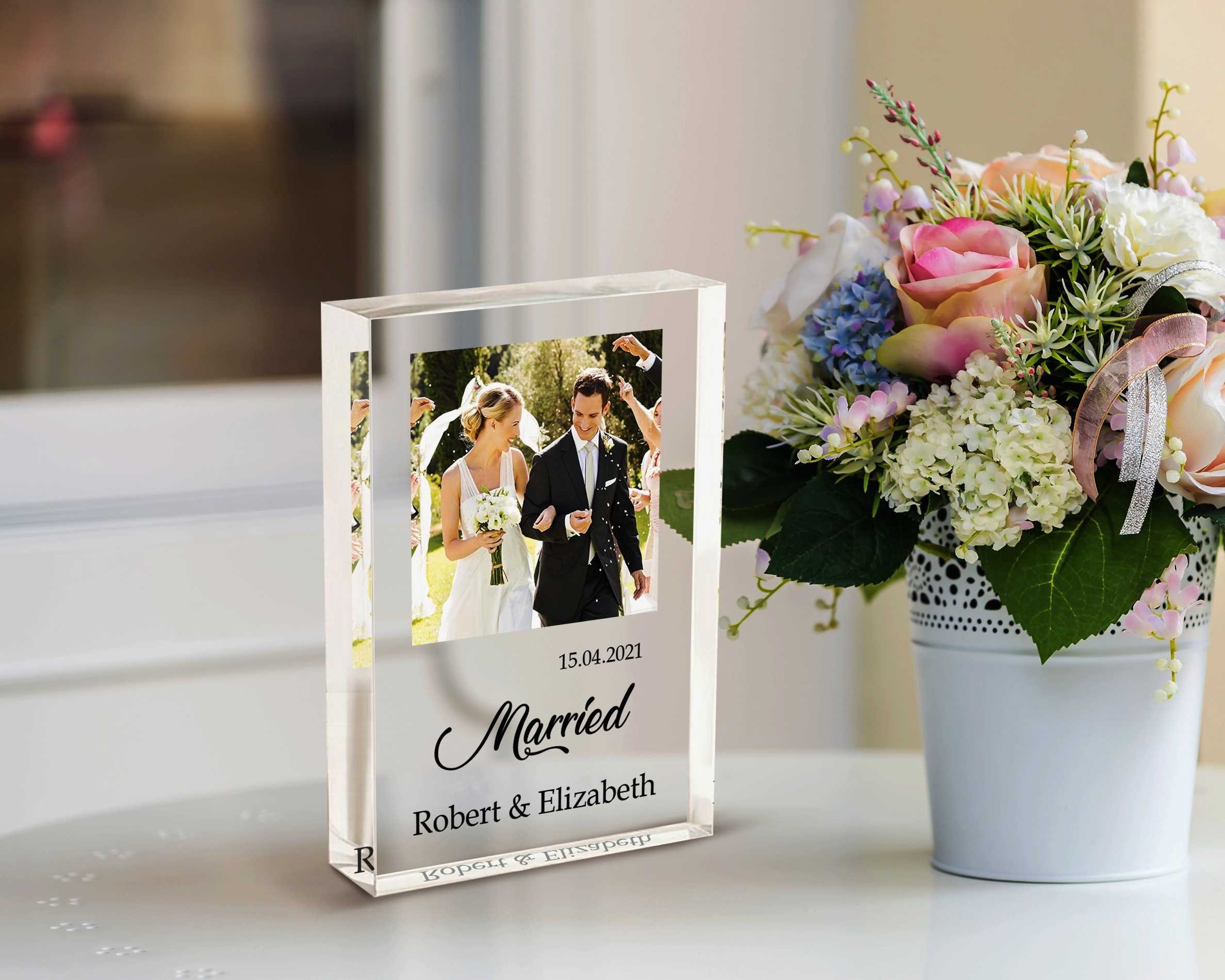 Personalized Photo Block, Acrylic Glass Photo Block, Custom Acrylic ...