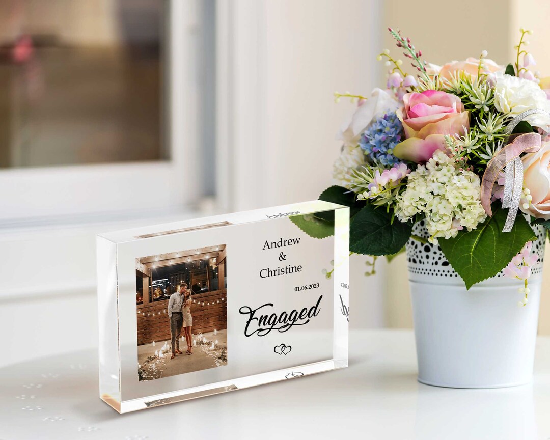 Personalized Photo Block, Acrylic Glass Photo Block, Custom Acrylic ...