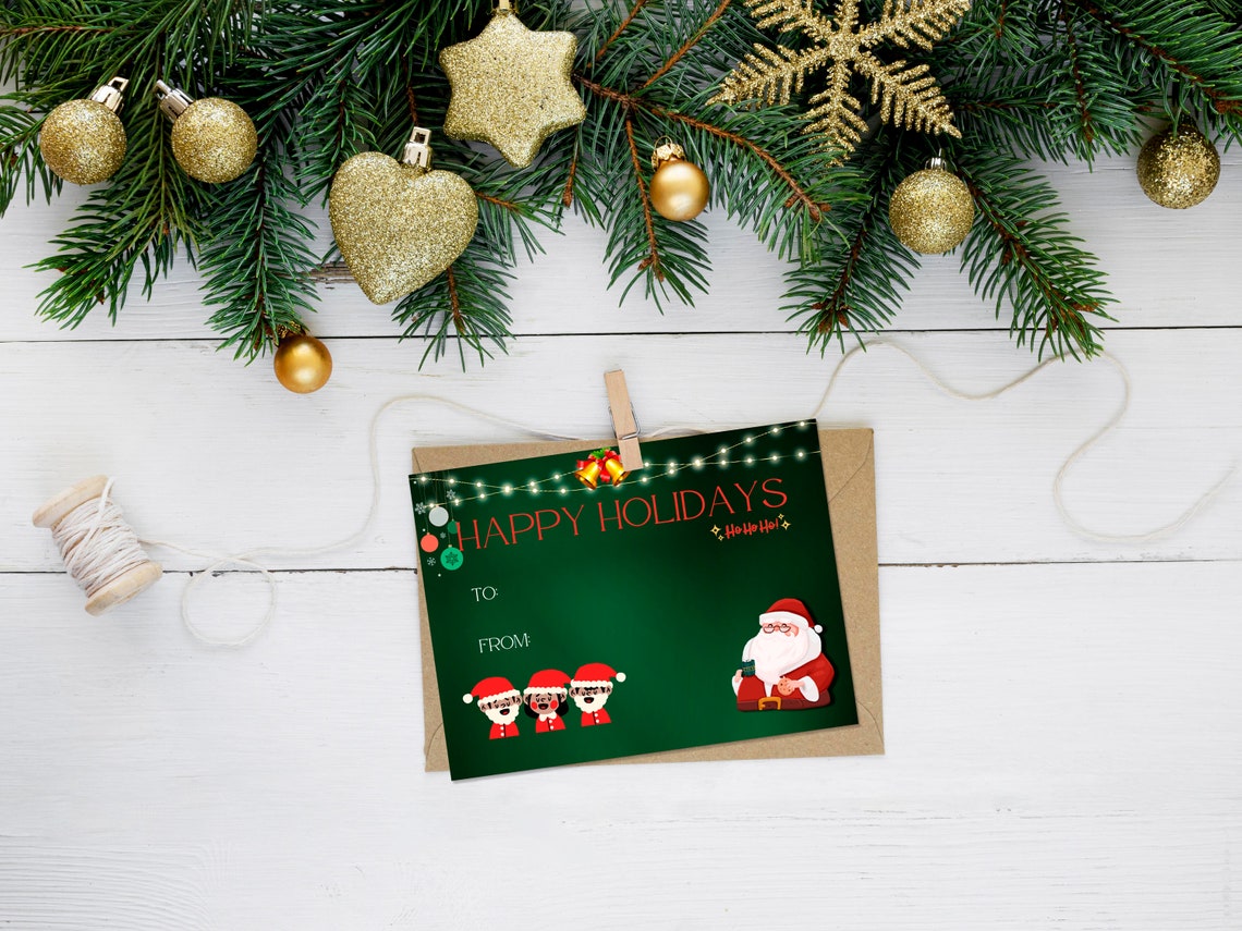 Christmas Cards Bundle Digital Download Holiday Wishes - Etsy
