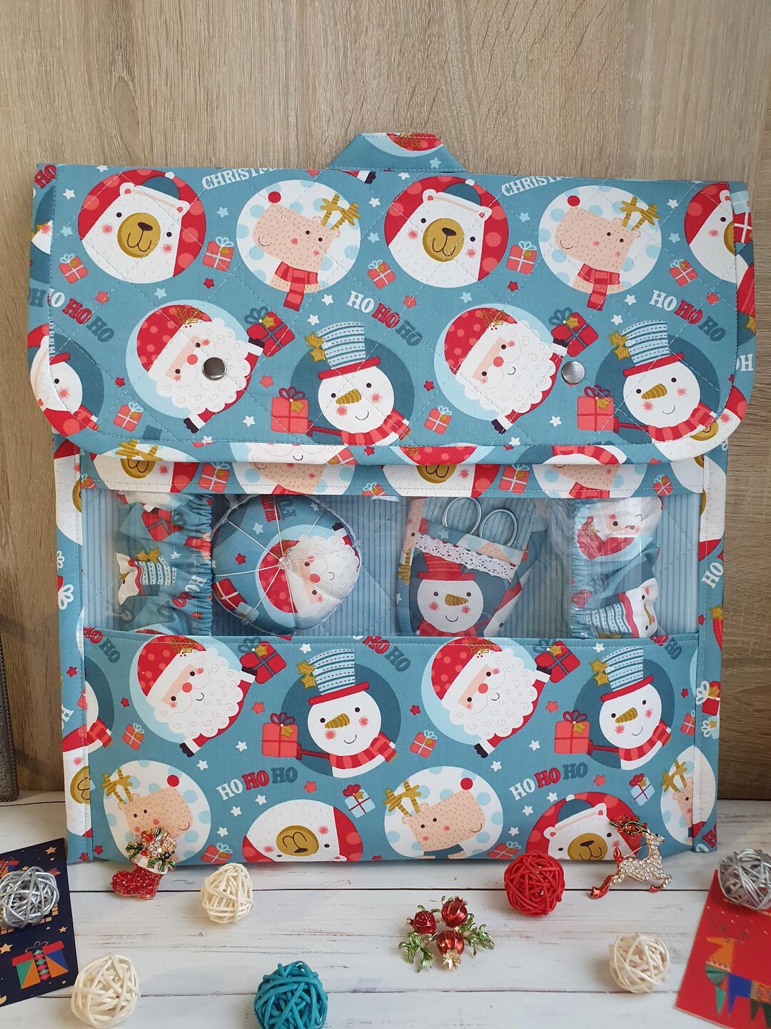 Textile Envelope With a Flap on Buttons and Voluminous Bottom Christmas ...