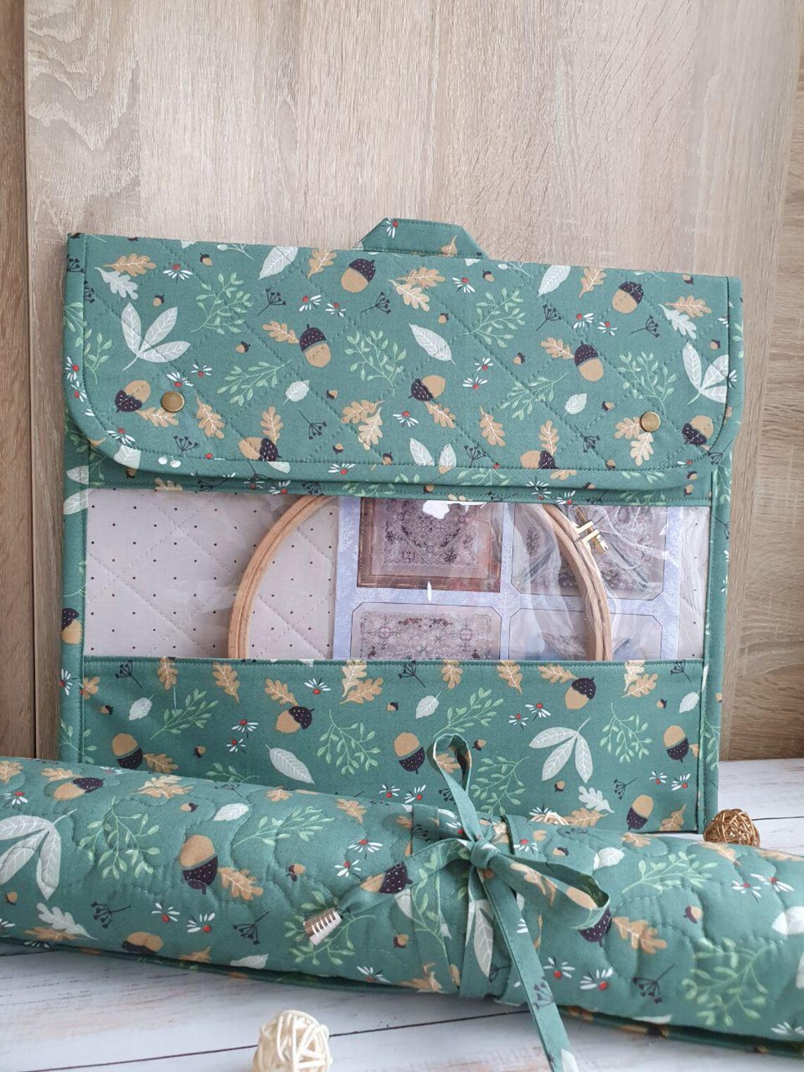 Textile Envelope With a Flap on Buttons and a Voluminous Bottom Oac ...