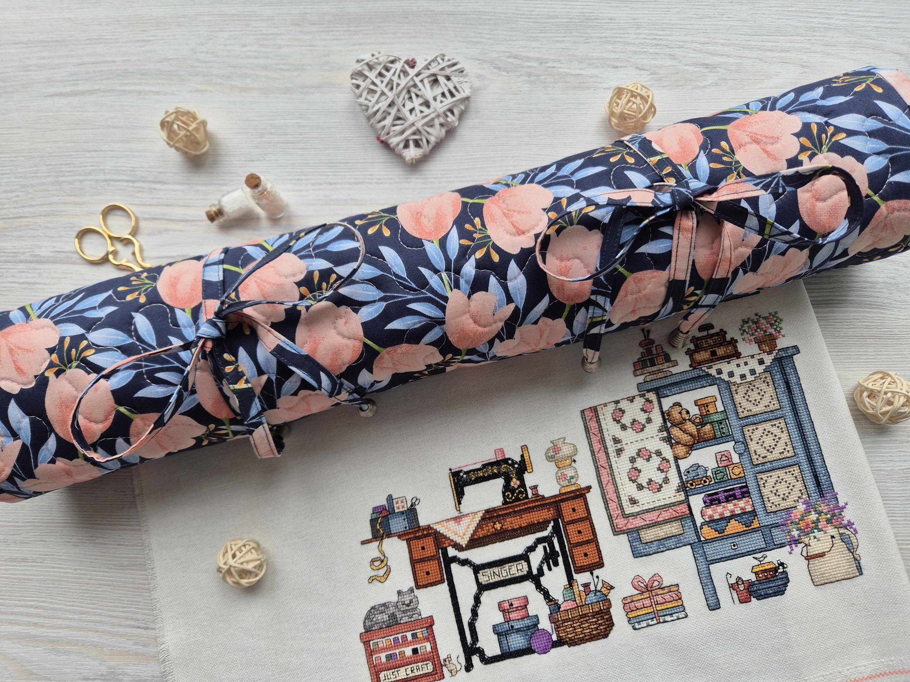 Roll for Storing and Transporting Embroidered Works, Project Organizer ...