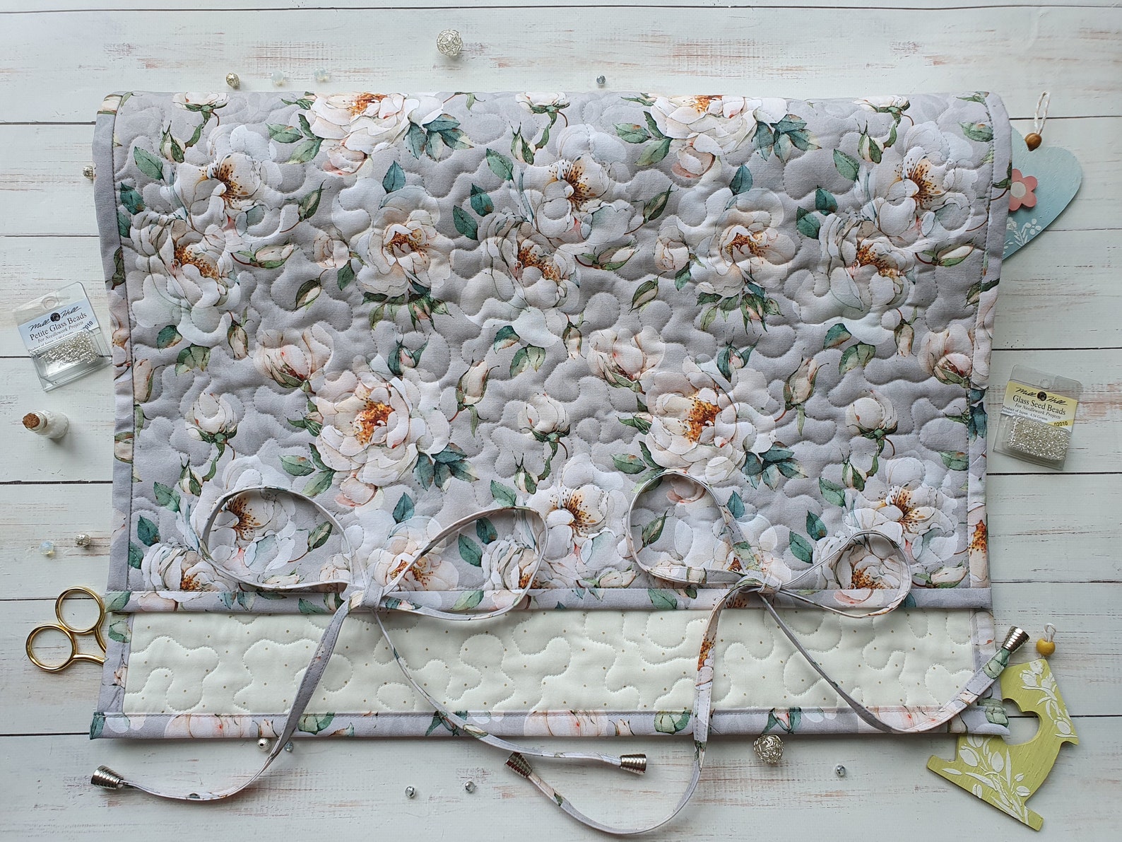Roll for Storing and Transporting Embroidered Works, Project Organizer ...