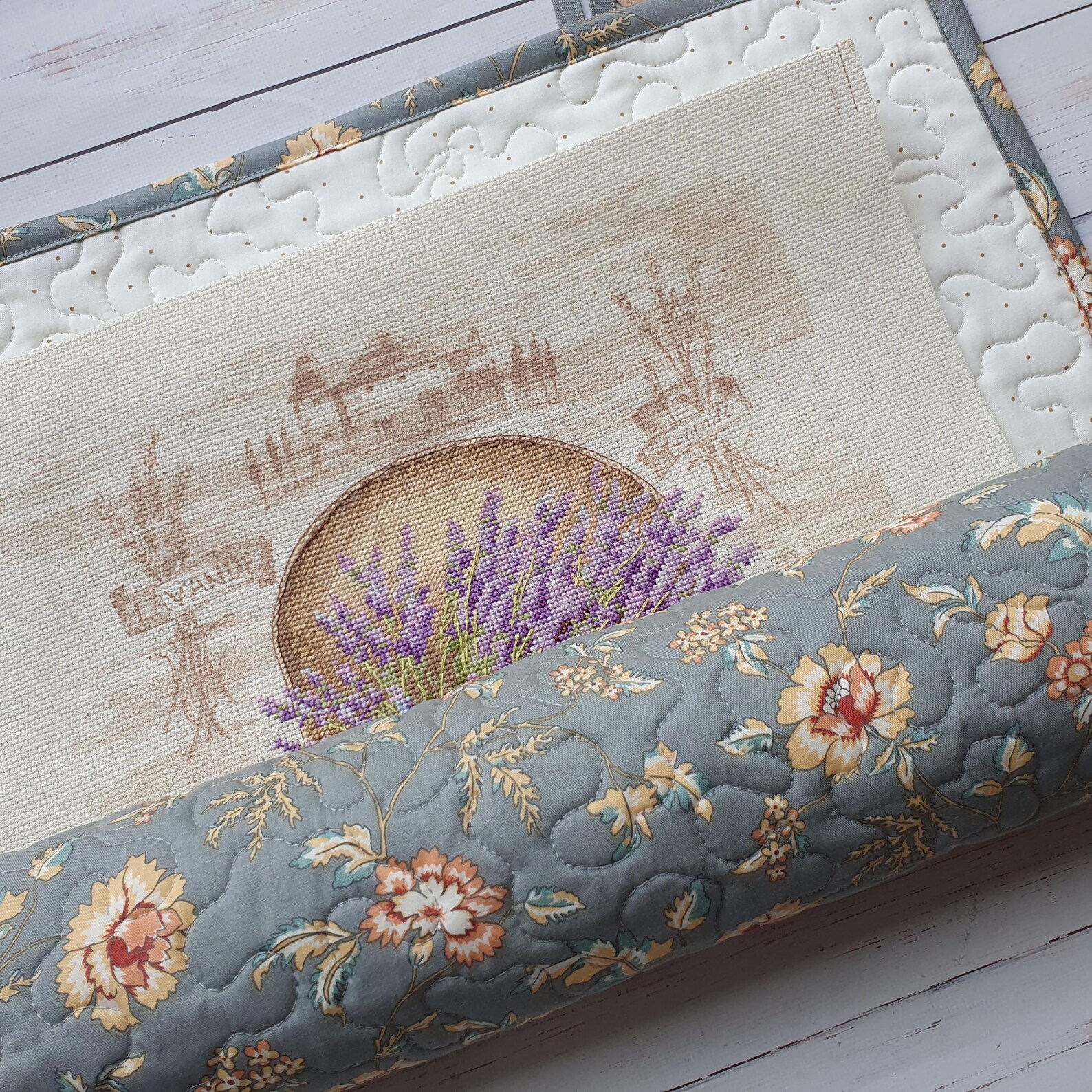 Roll for Storing and Transporting Embroidered Works, Project Organizer ...