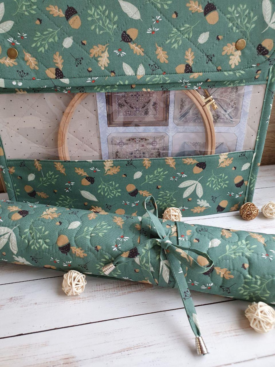 Textile Envelope With a Flap on Buttons and a Voluminous Bottom Oac ...