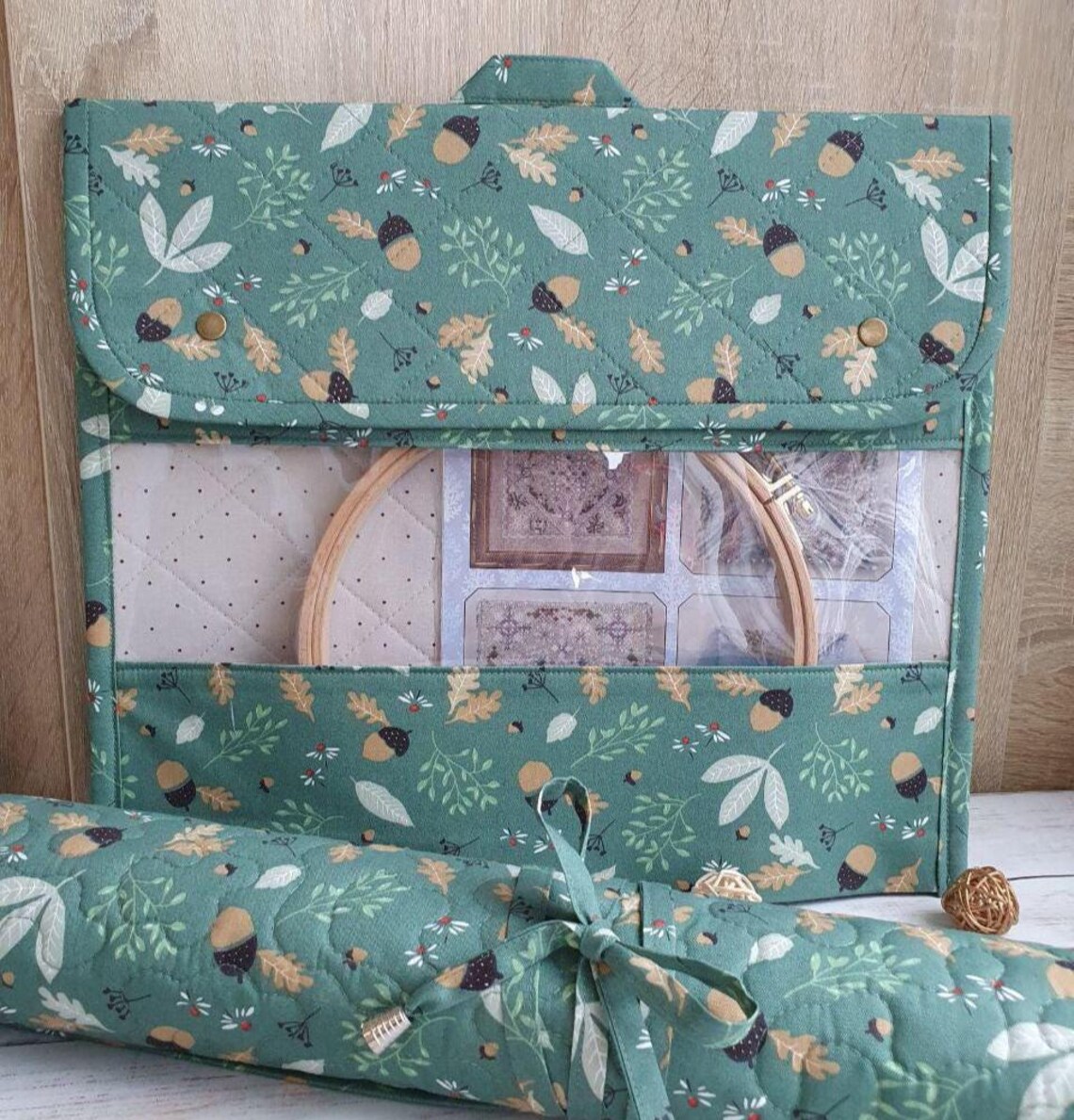 Textile Envelope With a Flap on Buttons and a Voluminous Bottom Oac ...
