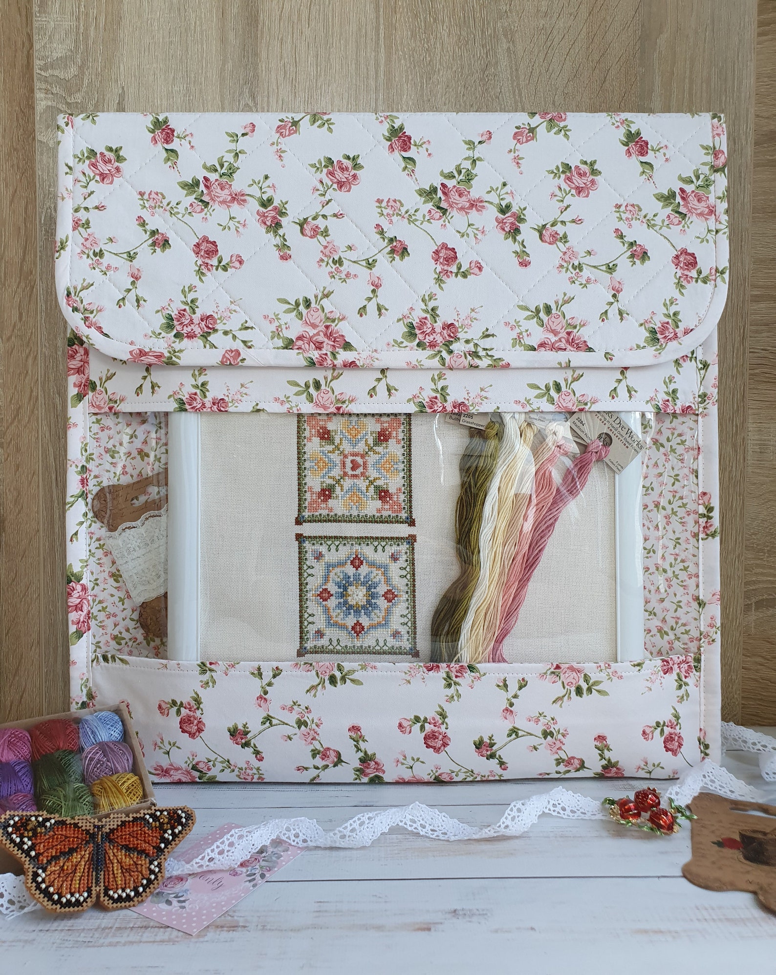Textile Envelope With a Flap on Buttons and a Voluminous Bottom ...