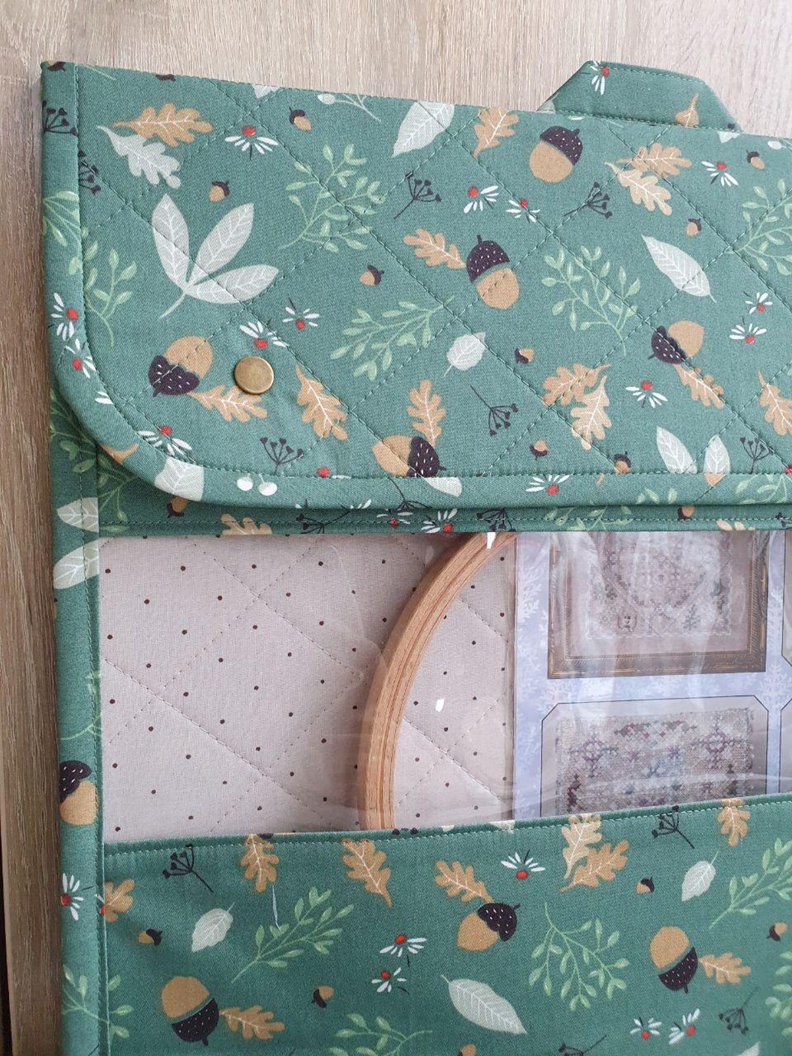 Textile Envelope With a Flap on Buttons and a Voluminous Bottom Oac ...