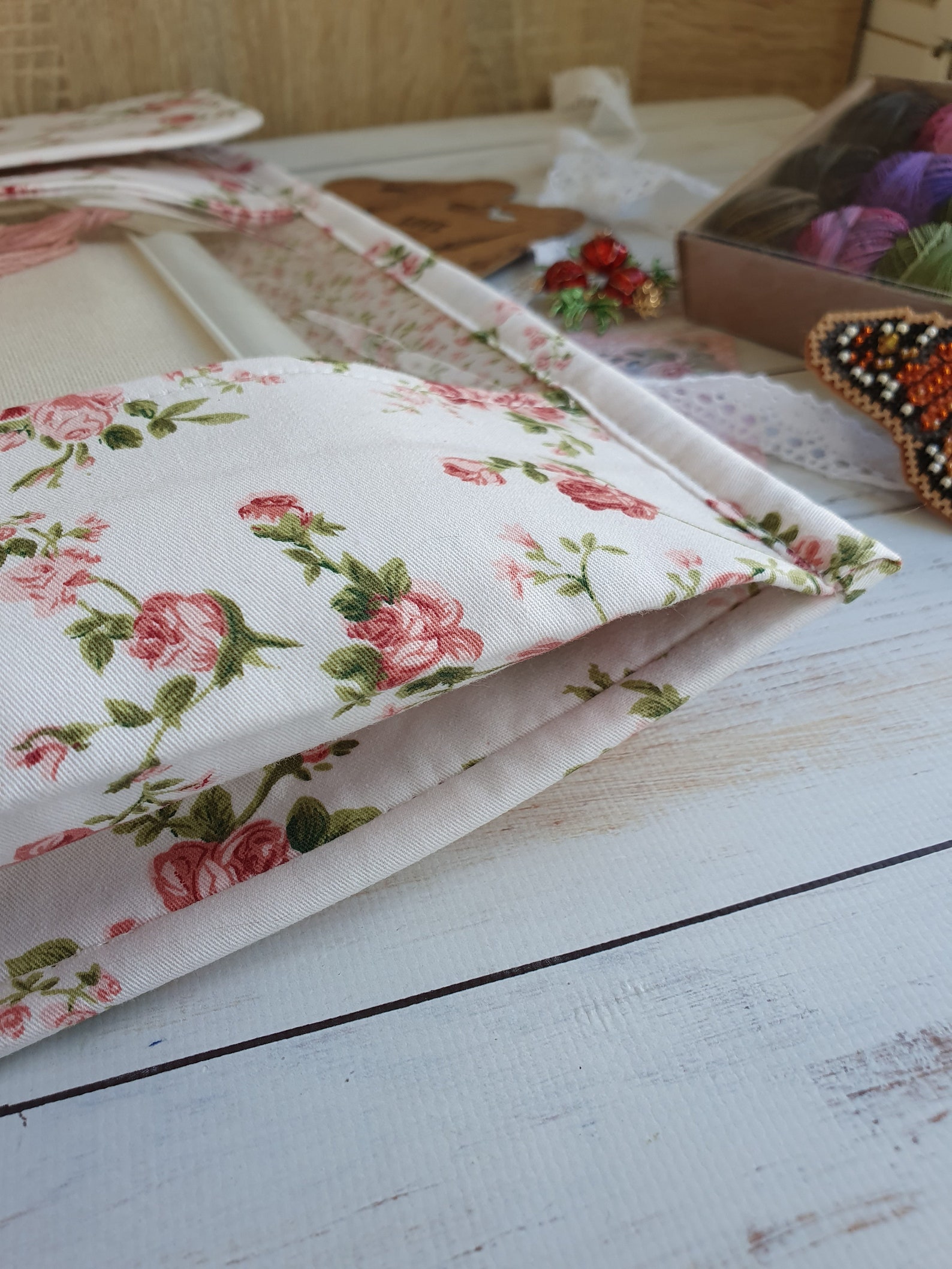 Textile Envelope With a Flap on Buttons and a Voluminous Bottom ...