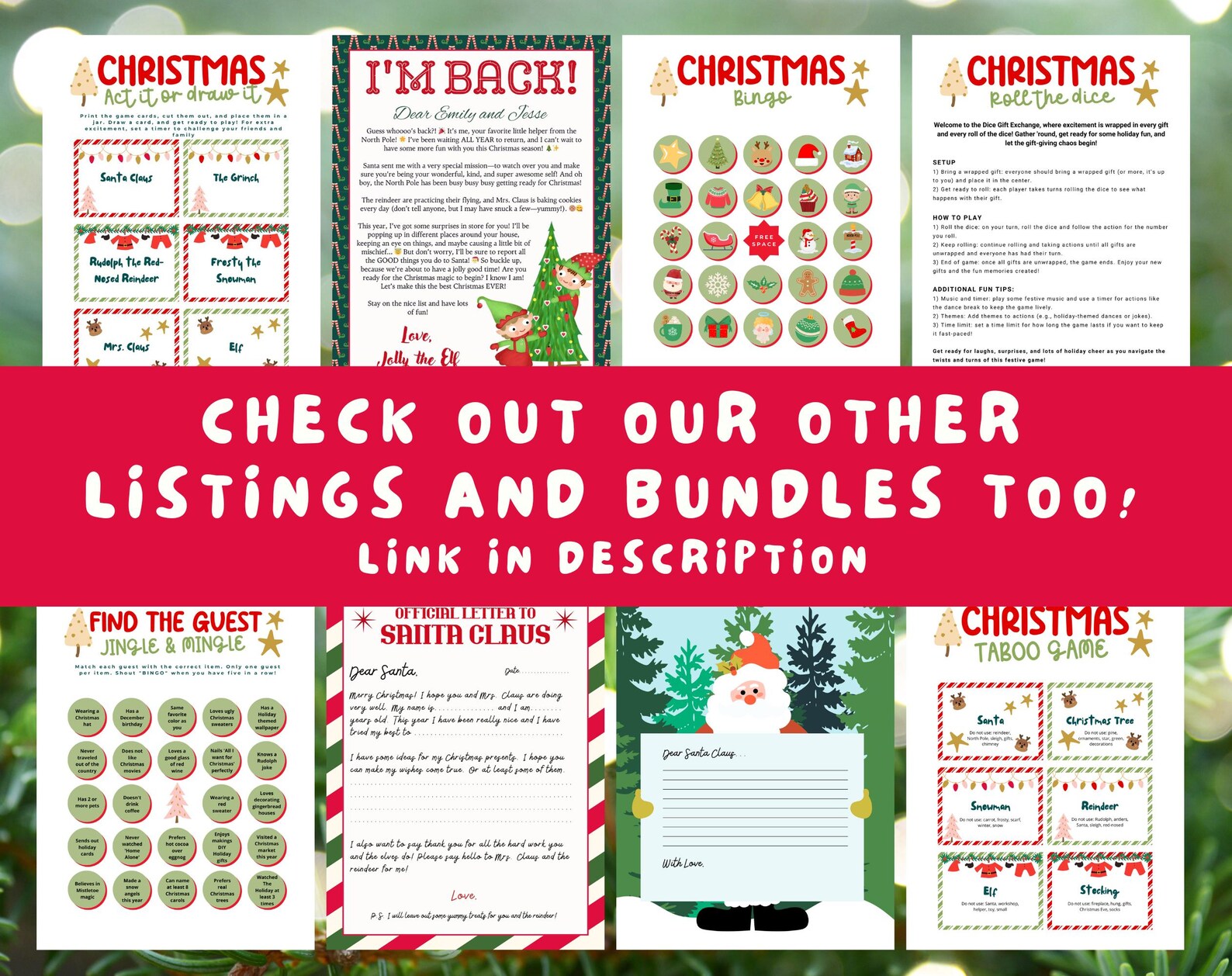 42 Elf Notes - Printable Elf Kit - Elf Note - Elf Mischief Kit - Elf ...
