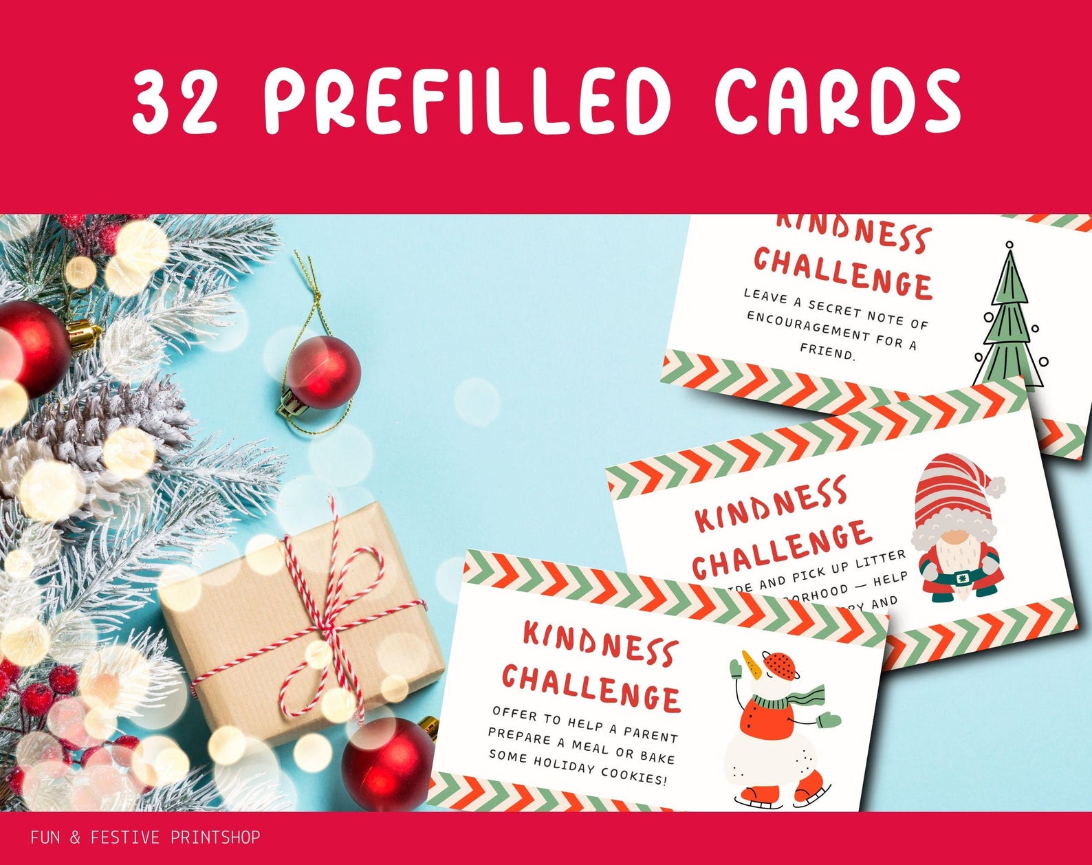 Elf Kindness Cards - Elf Notes - Printable Elf Kit - Elf Messages - Elf ...