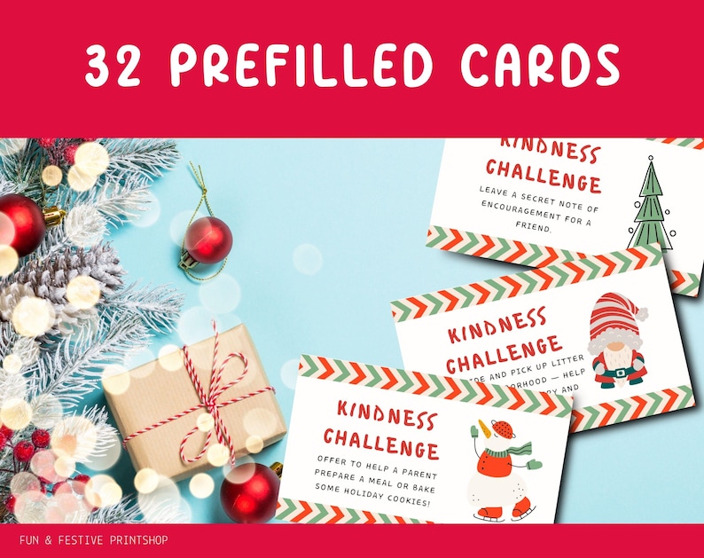 Elf Kindness Cards - Elf Notes - Printable Elf Kit - Elf Messages - Elf ...