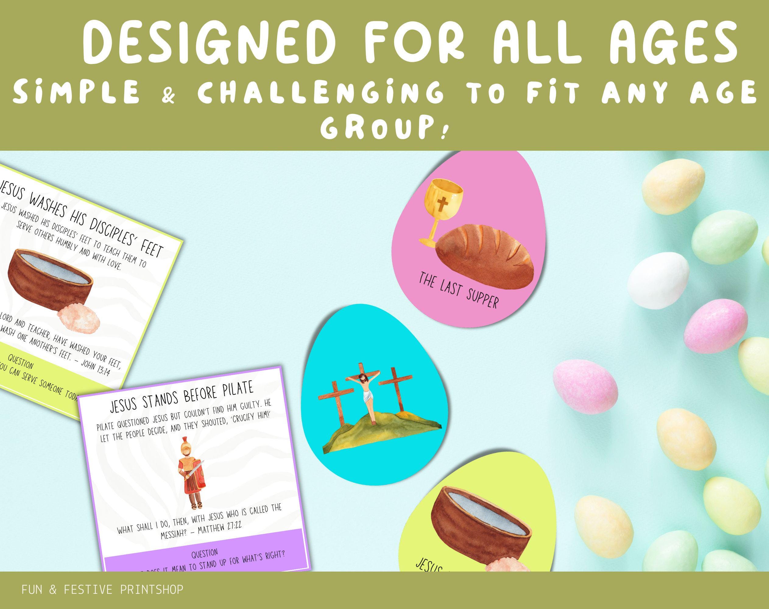 Easter Story Treasure Hunt - Holy Week Kids - Sunday School Easter ...