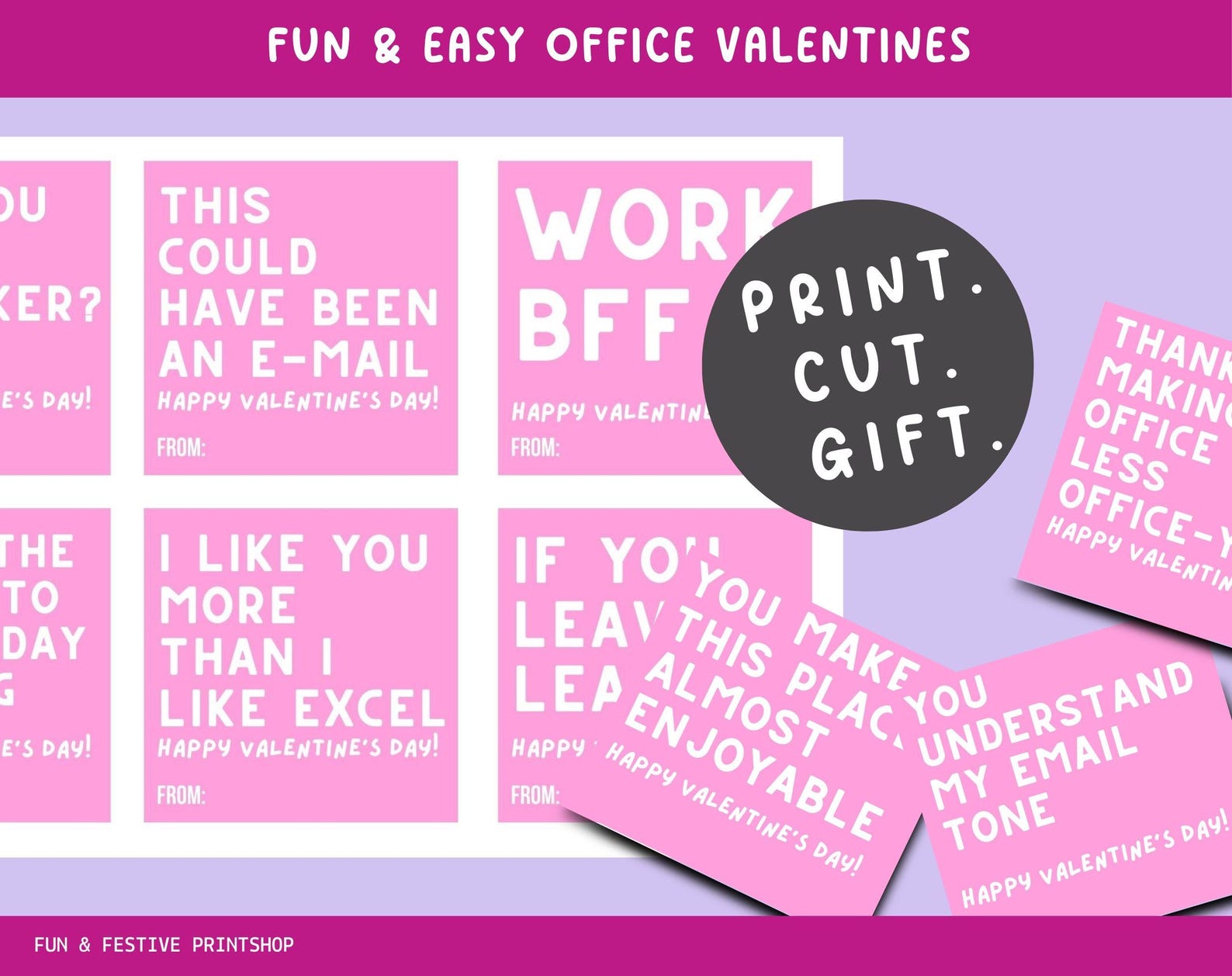 Printable Coworker Valentines – Funny Coworker Valentine - 60 Funny ...
