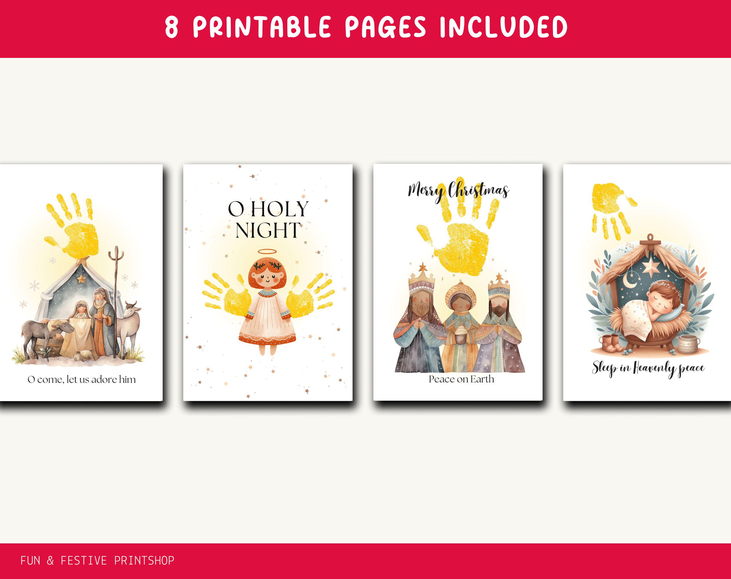 Nativity Handprint Craft - Handprint Winter - Christmas Craft Handprint ...