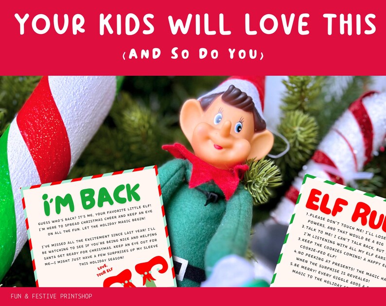 42 Elf Notes - Printable Elf Kit - Elf Note - Elf Mischief Kit - Elf ...
