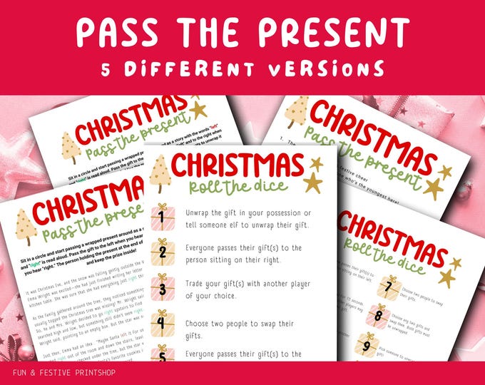 Christmas Pass the Present | Christmas Left Right Game | Holiday Gift ...