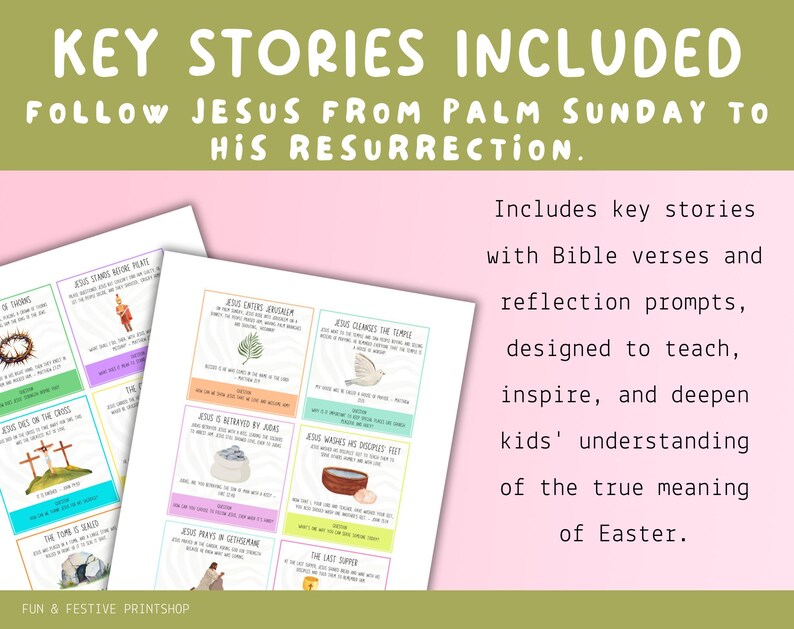 Easter Story Treasure Hunt - Holy Week Kids - Sunday School Easter ...