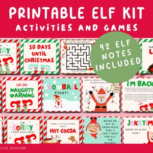 42 Elf Notes - Printable Elf Kit - Elf Note - Elf Mischief Kit - Elf ...