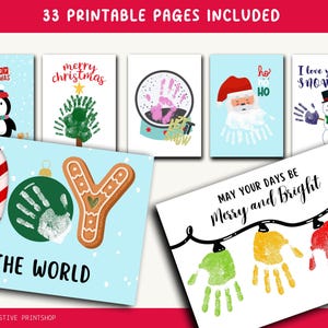 Christmas Handprint Craft - Handprint Winter - Preschool Craft ...