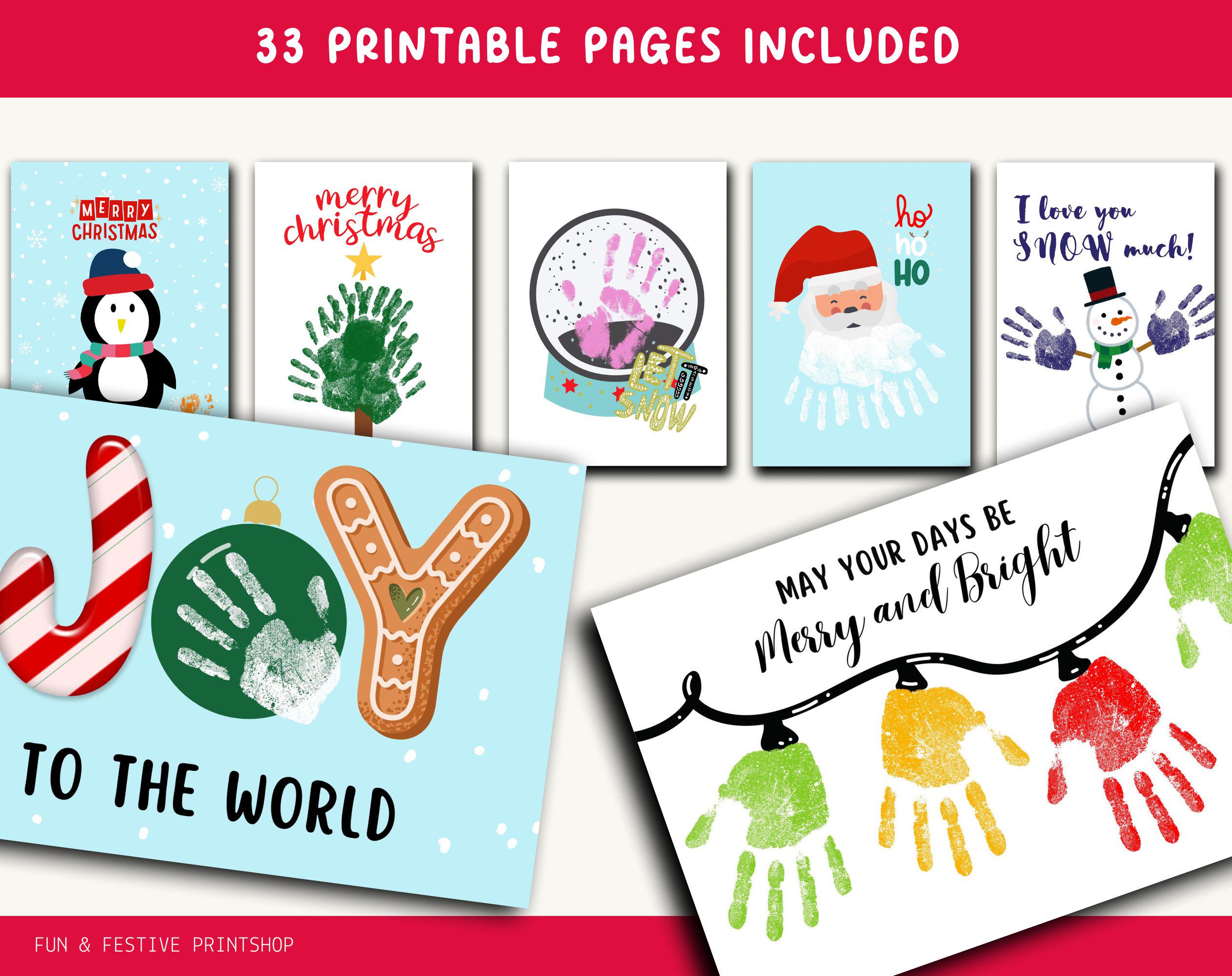 Christmas Handprint Craft - Handprint Winter - Preschool Craft ...