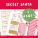Secret Santa Gift Exchange - Printable Secret Santa Questionnaire ...