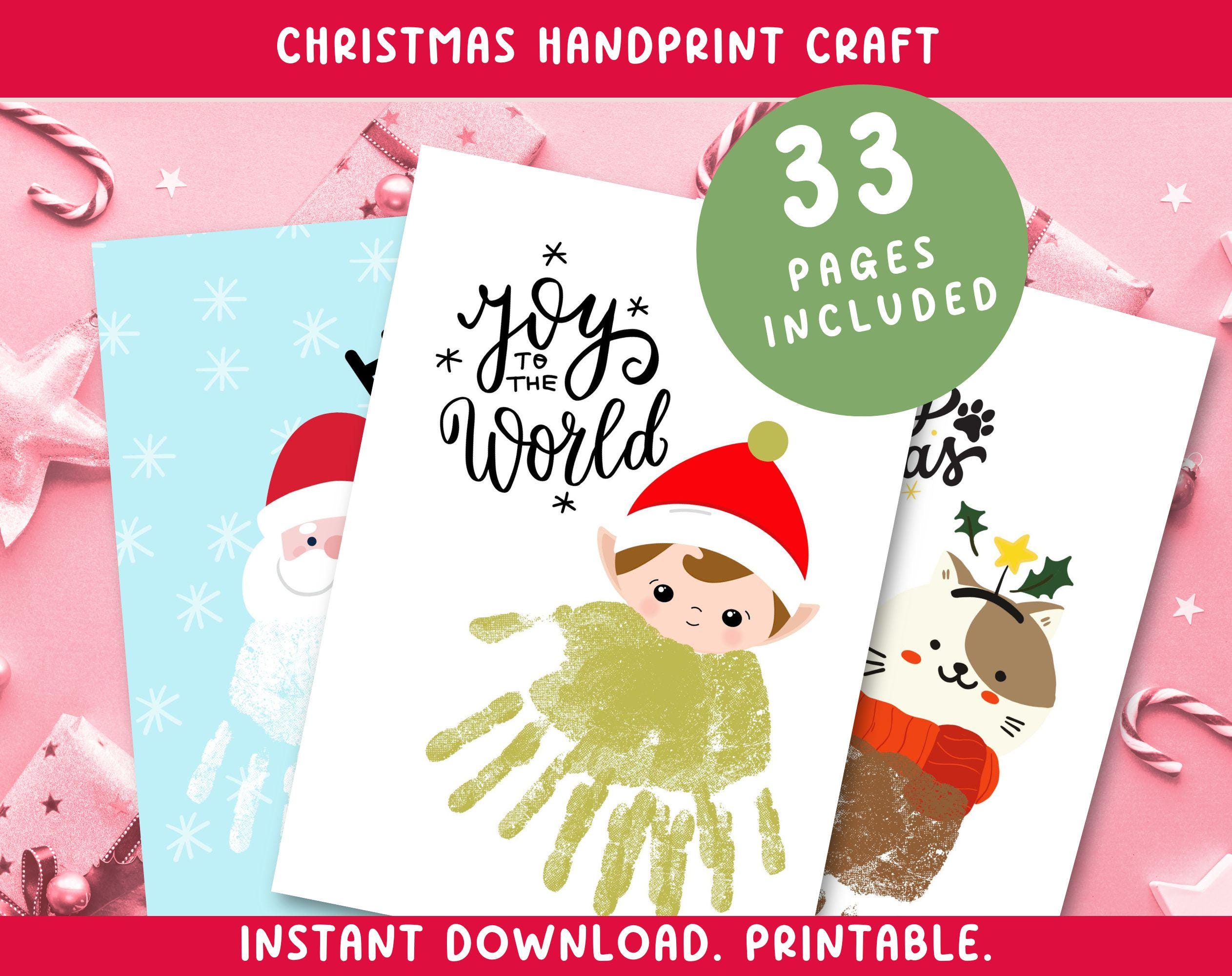 Christmas Handprint Craft - Handprint Winter - Preschool Craft ...