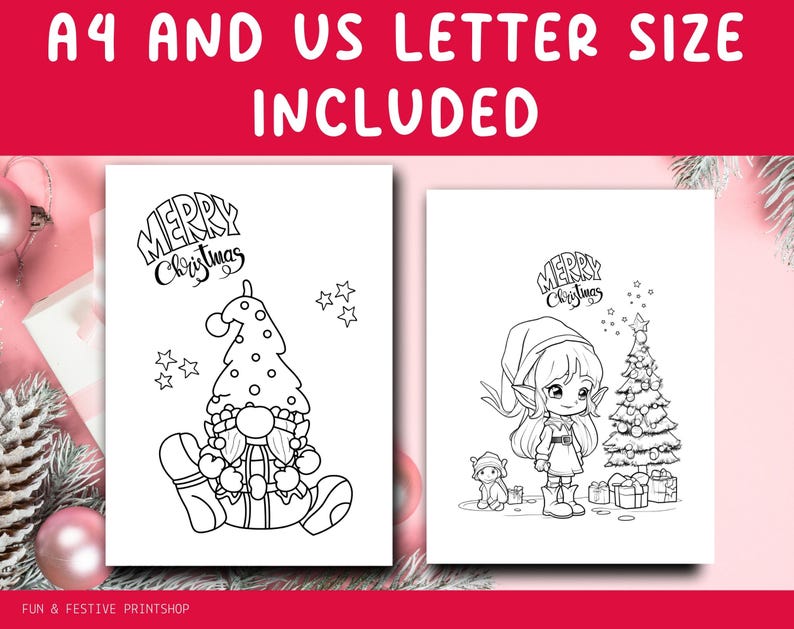Printable Christmas Coloring Pages - Winter Coloring Sheets - Santa ...