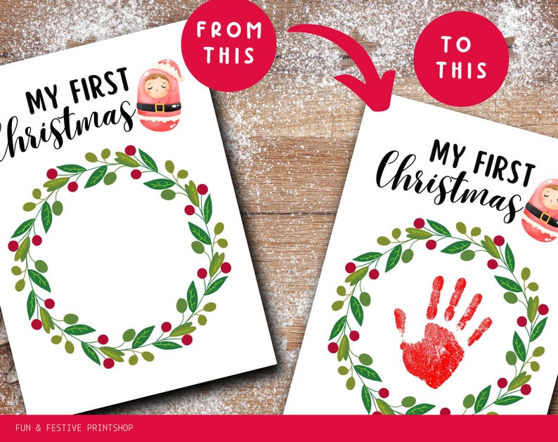 Christmas Handprint Craft - Handprint Winter - Preschool Craft ...