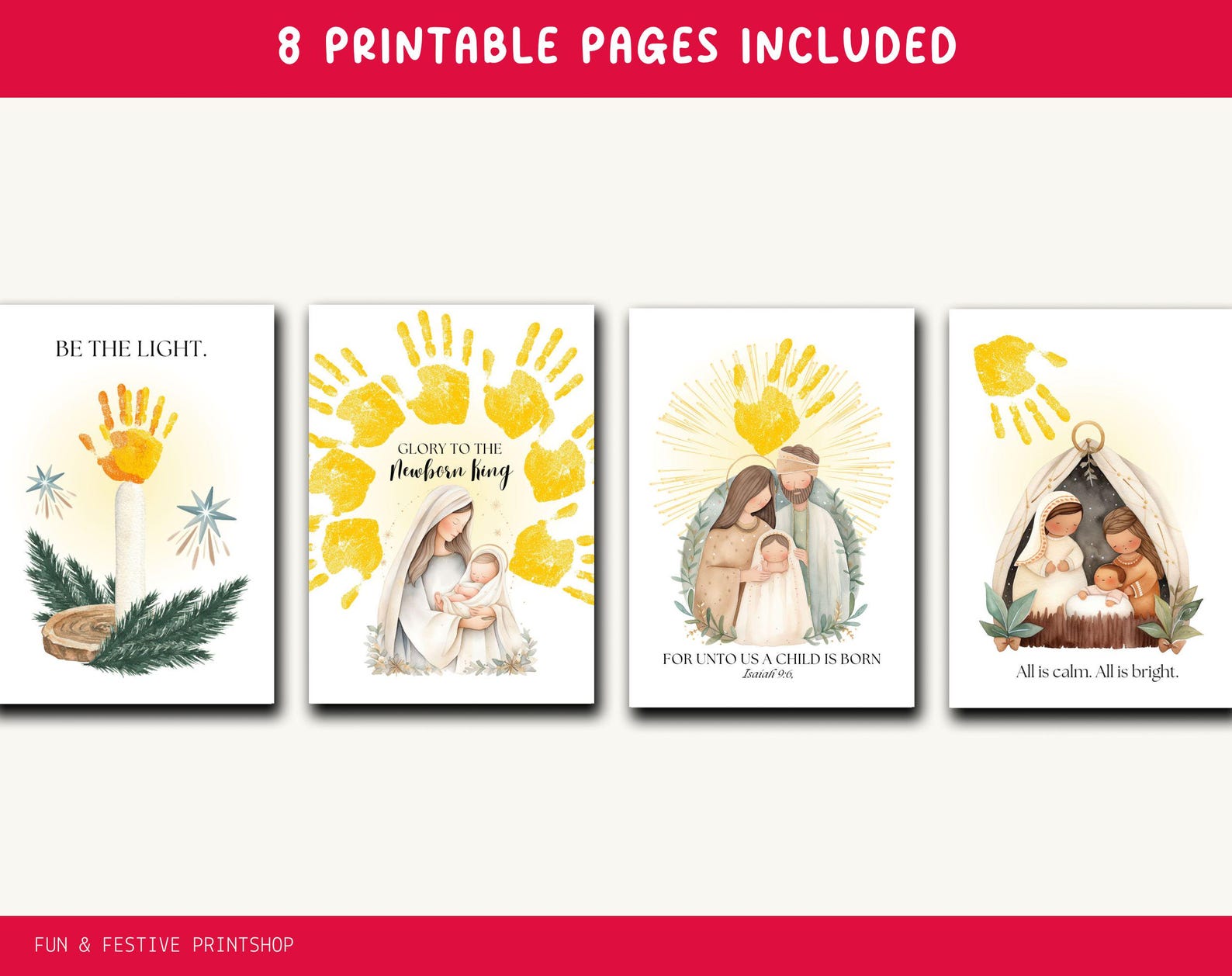 Nativity Handprint Craft - Handprint Winter - Christmas Craft Handprint ...