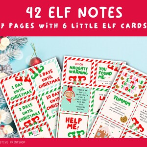 42 Elf Notes - Printable Elf Kit - Elf Note - Elf Mischief Kit - Elf ...