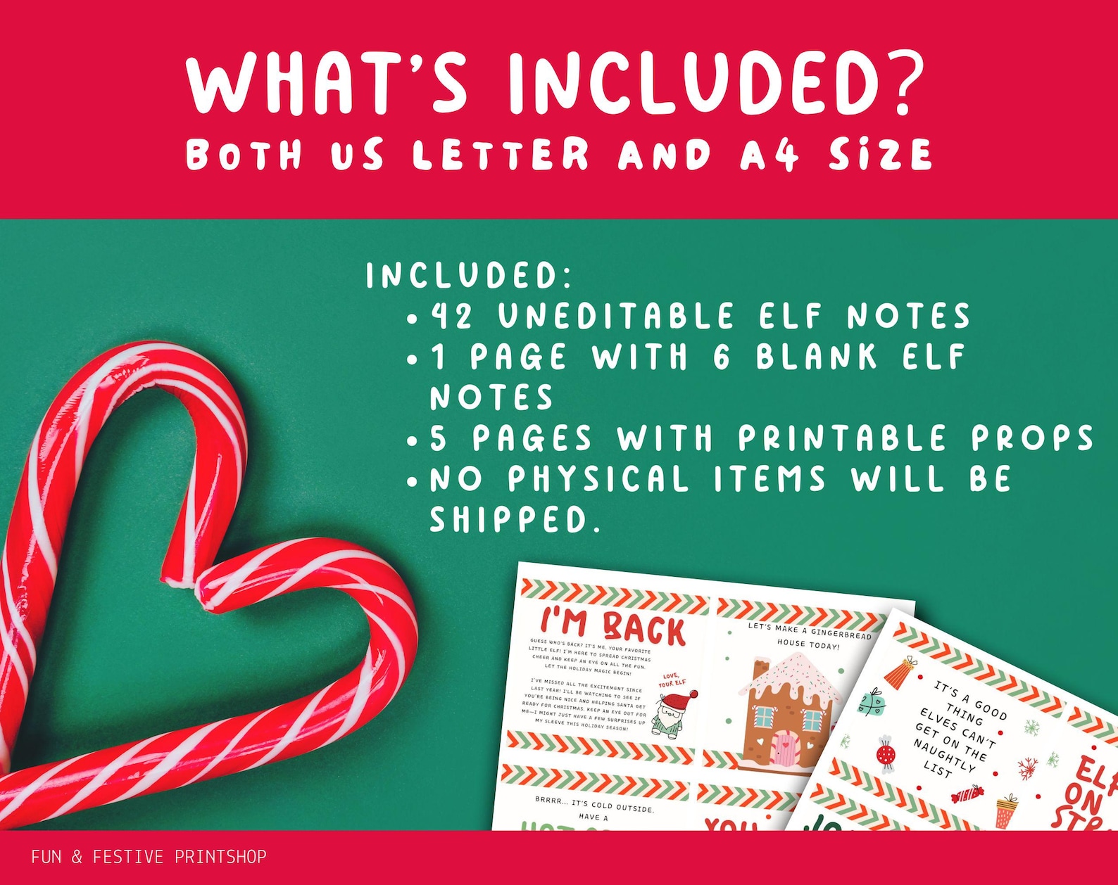 42 Elf Notes - Printable Elf Kit - Elf Note - Elf Mischief Kit - Elf ...