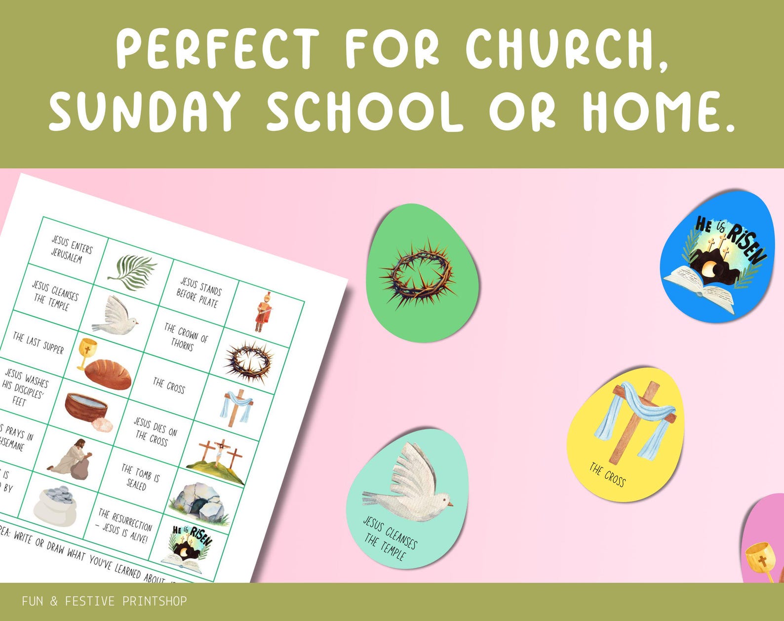 Easter Story Treasure Hunt - Holy Week Kids - Sunday School Easter ...
